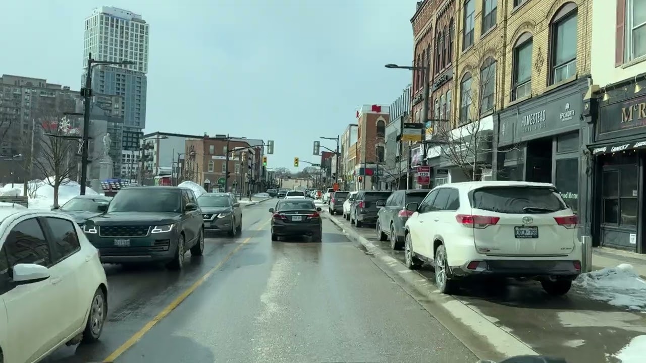 March Weather in Barrie Downtown - Ontario Canada Drive in March 2025 ...